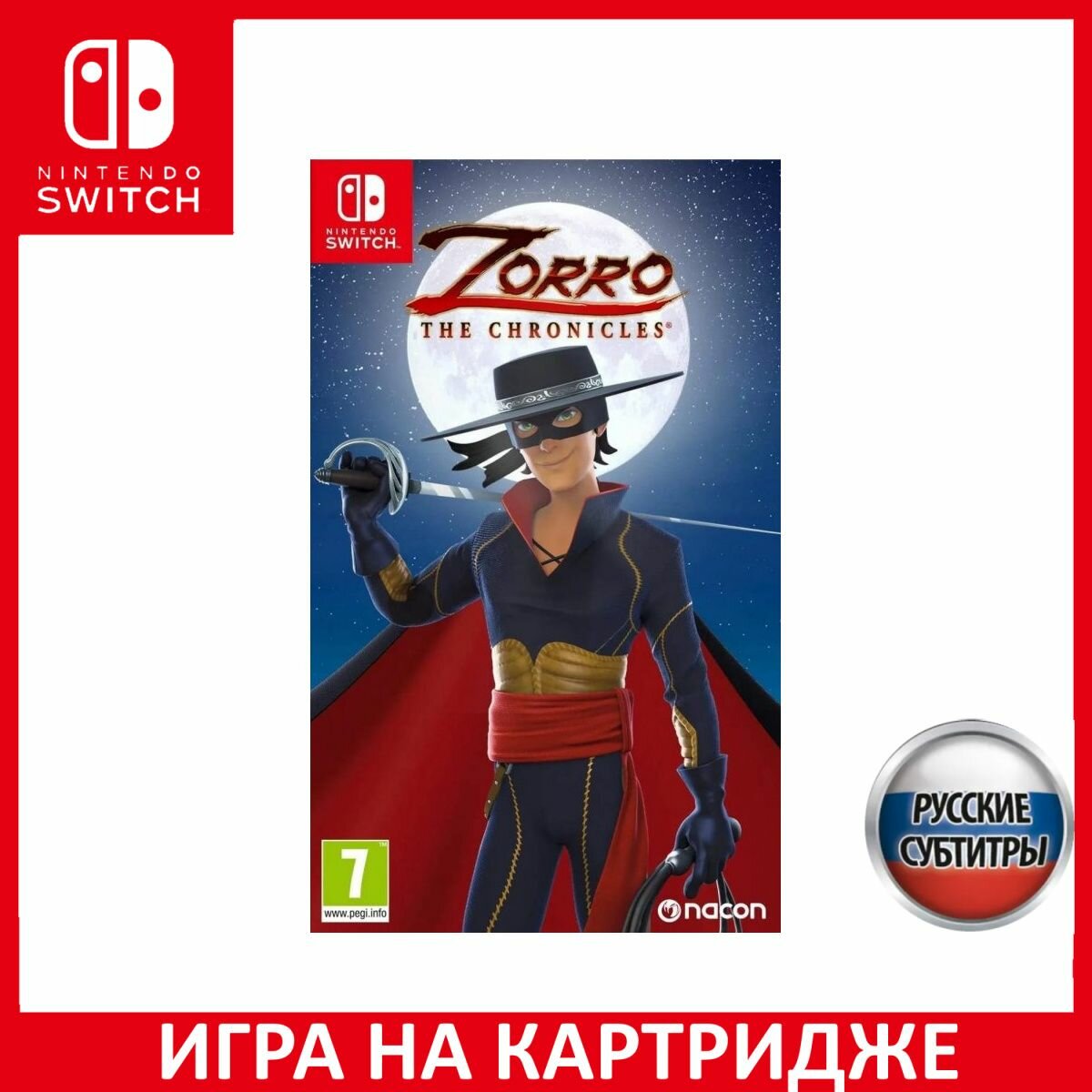 Игра Zorro The Chronicles (Хроники Зорро) Switch Русская Версия Картридж на Nintendo Switch