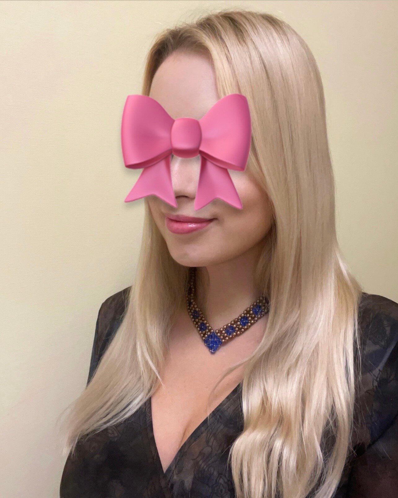 Колье Jewellery by Marina Orlova, стекло, жемчуг имитация, длина 42 см, коричневый — фото 1