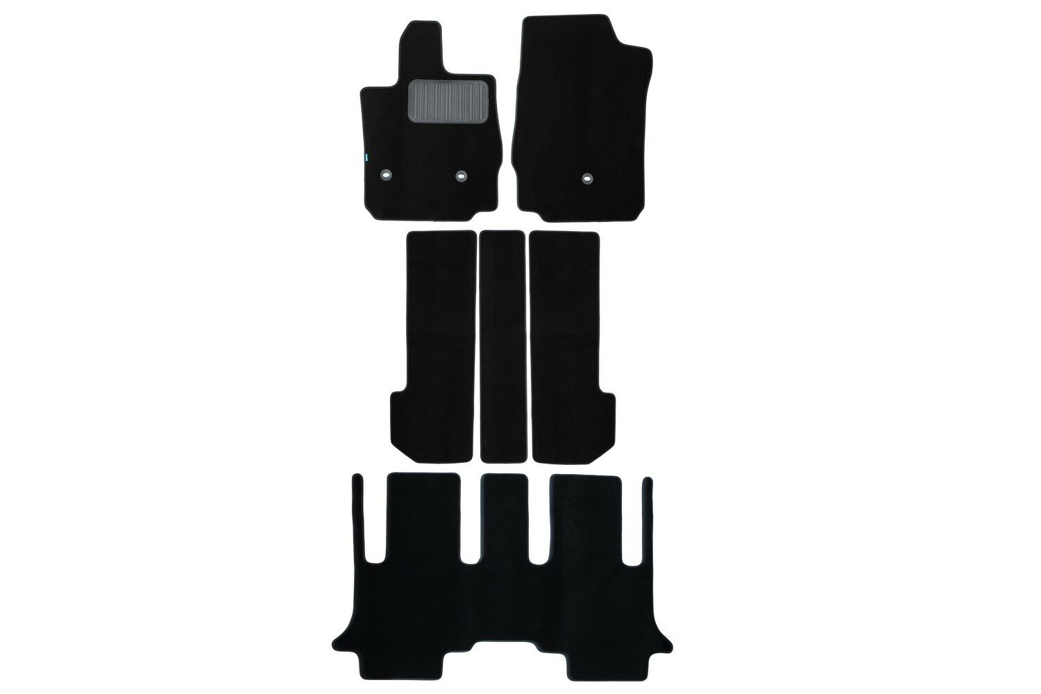 Коврики в салон Klever Premium TOYOTA Alphard 2015-2017, 2017-, Мв, 6 шт. (текстиль) / Тойота Альфард