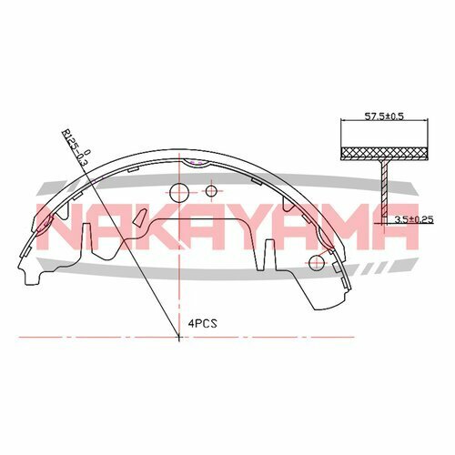 Колодки тормозные барабанные Nakayama HS7114NY