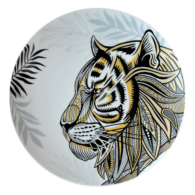 Тарелка федерация Silver tiger 20см десертная фарфор