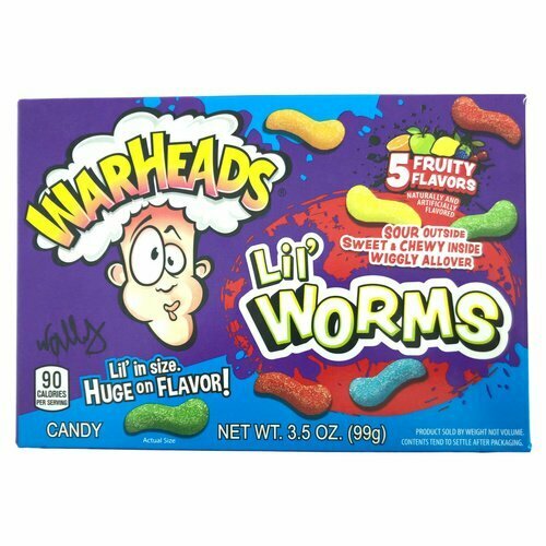 Конфеты жевательные Warheads Lil Worms, 99 гр