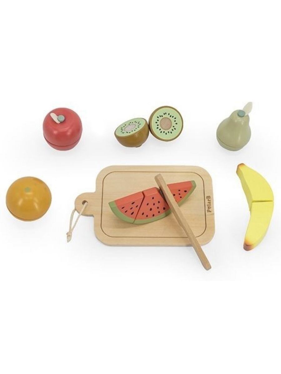 Игрушечные продукты режем фрукты готовим обед