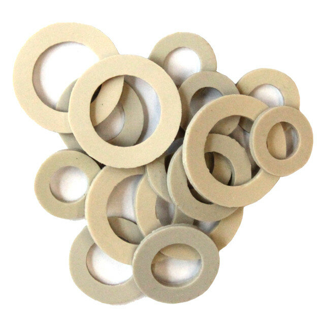 Набор прокладок 1/2 3/4 1 MPF из белой резины, уплотнители для соединений разного диаметра