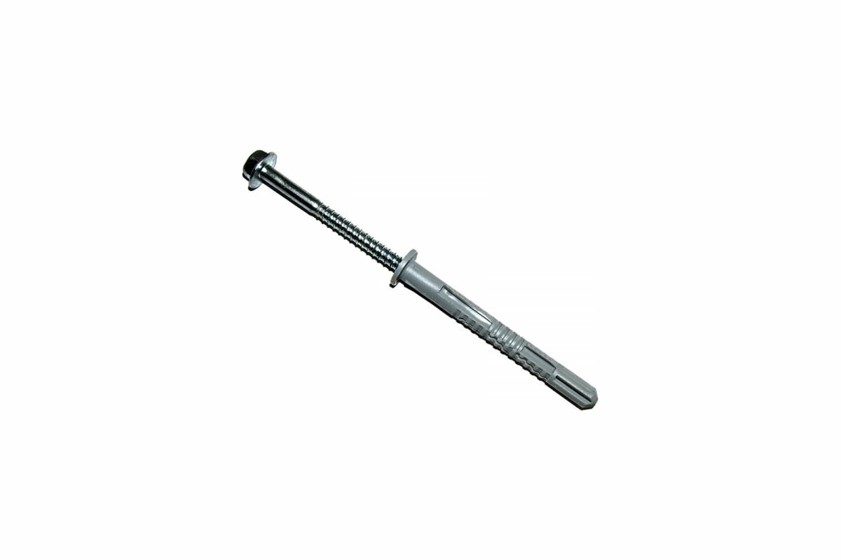 Креп-комп Дюбель фасадный нейлон, шуруп под ключ с прессшайбой KENNER Profi 10х120 50шт фдкп10120п