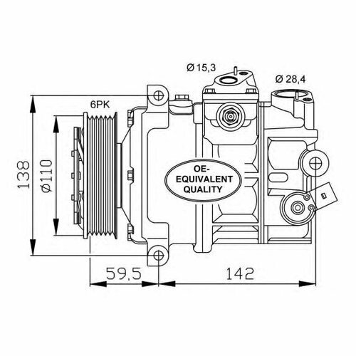 Компрессор кондиционера Nrf 32147