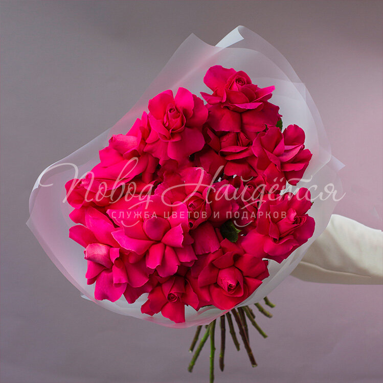 FindReason 15 роз «Алый бархат»