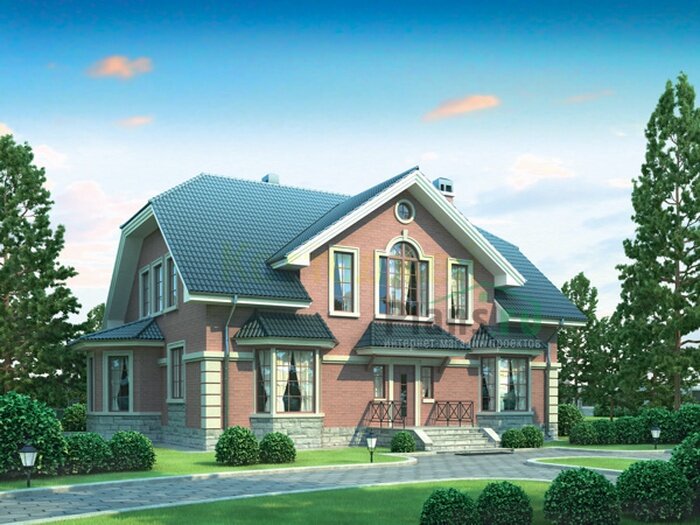 Проект дома Plans-36-90 (222 кв. м, поризованный кирпич)