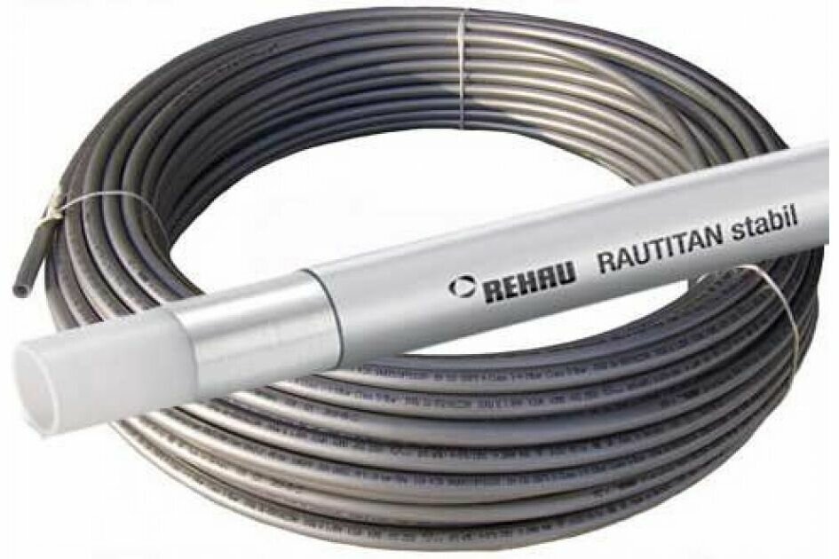Труба из сшитого полиэтилена REHAU Rautitan Stabil Platinum универсальная 16,2х2.6 (бухта: 100 м) (Рехау)