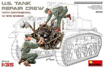35461 MiniArt Американская танковая ремонтная бригада с двигателем Continental W-670 1/35