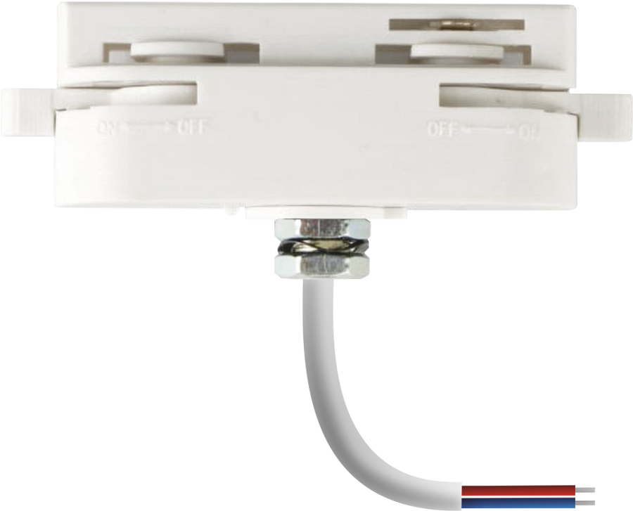 Крепление трековое для светильника EKS ART Gx53 (белое)