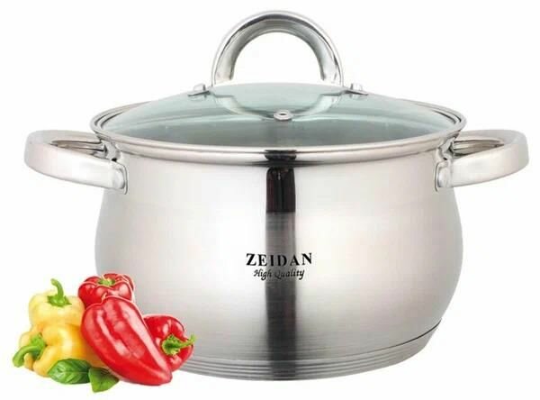 Кастрюля ZEIDAN Z-50239 4л, серебристый