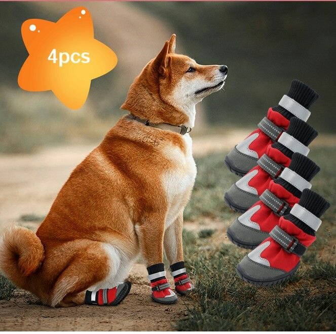 Обувь для домашних животных средних и крупных собак, мех лабрадора ретривера