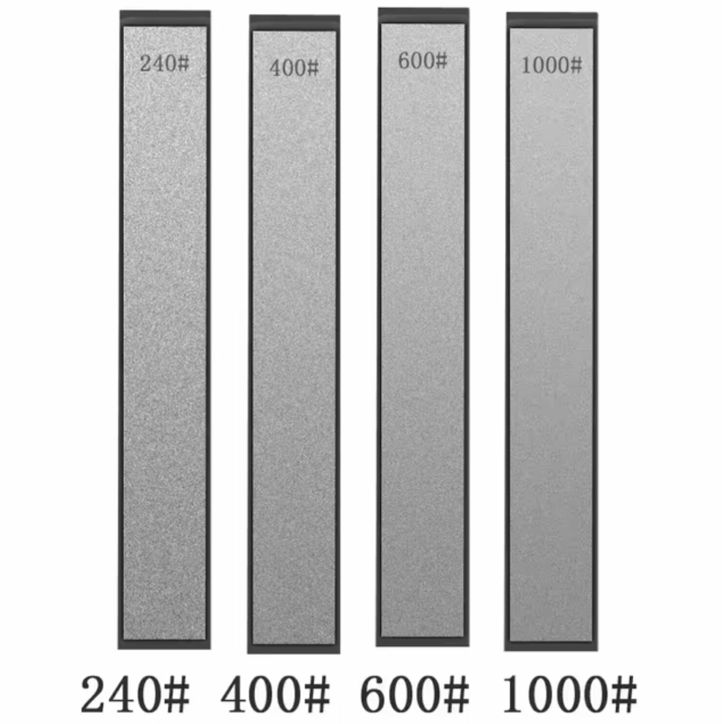 Набор из 4 алмазных брусков для заточки стандарта Apex #240, #400, #600, #1000 грит