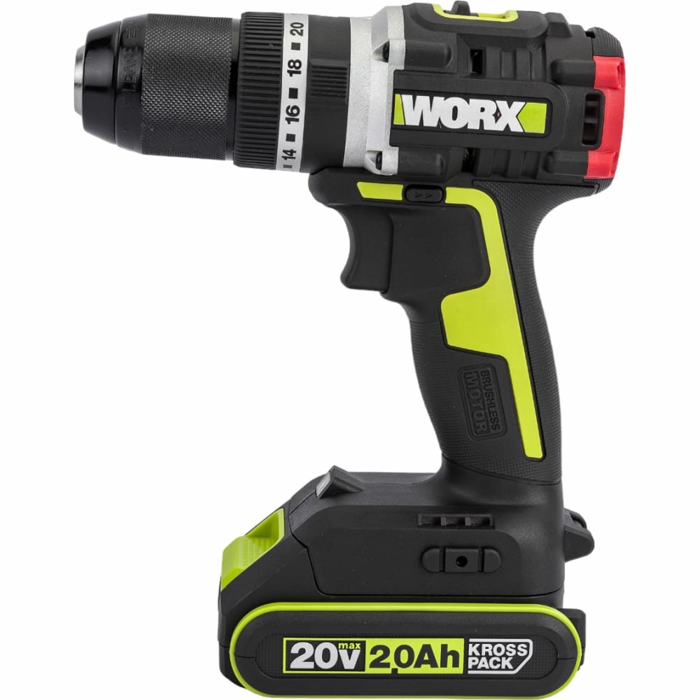 Аккумуляторный ударный бесщеточный дрель-шуруповерт WORX Professional
