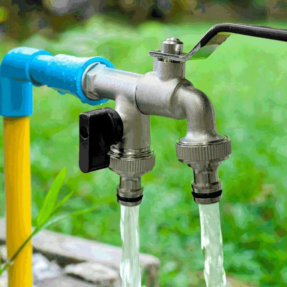 Кран с шаровым краном с двойным выпуском, полностью медный