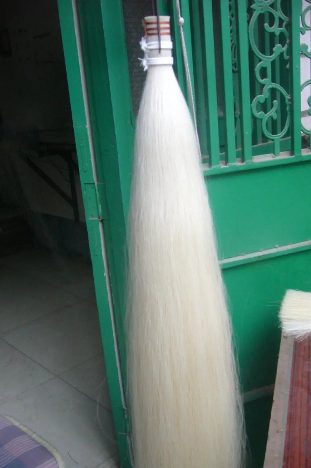 ROYKANSI белый монгольский волос для смычка 250г 85см