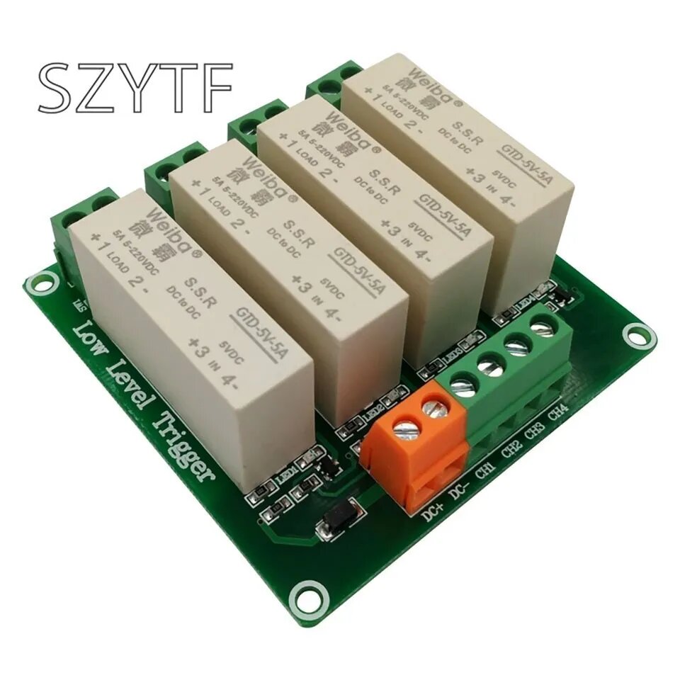 SZYTF 1 2 4 8 Channel Solid State Relay Module 4 Channel 24V