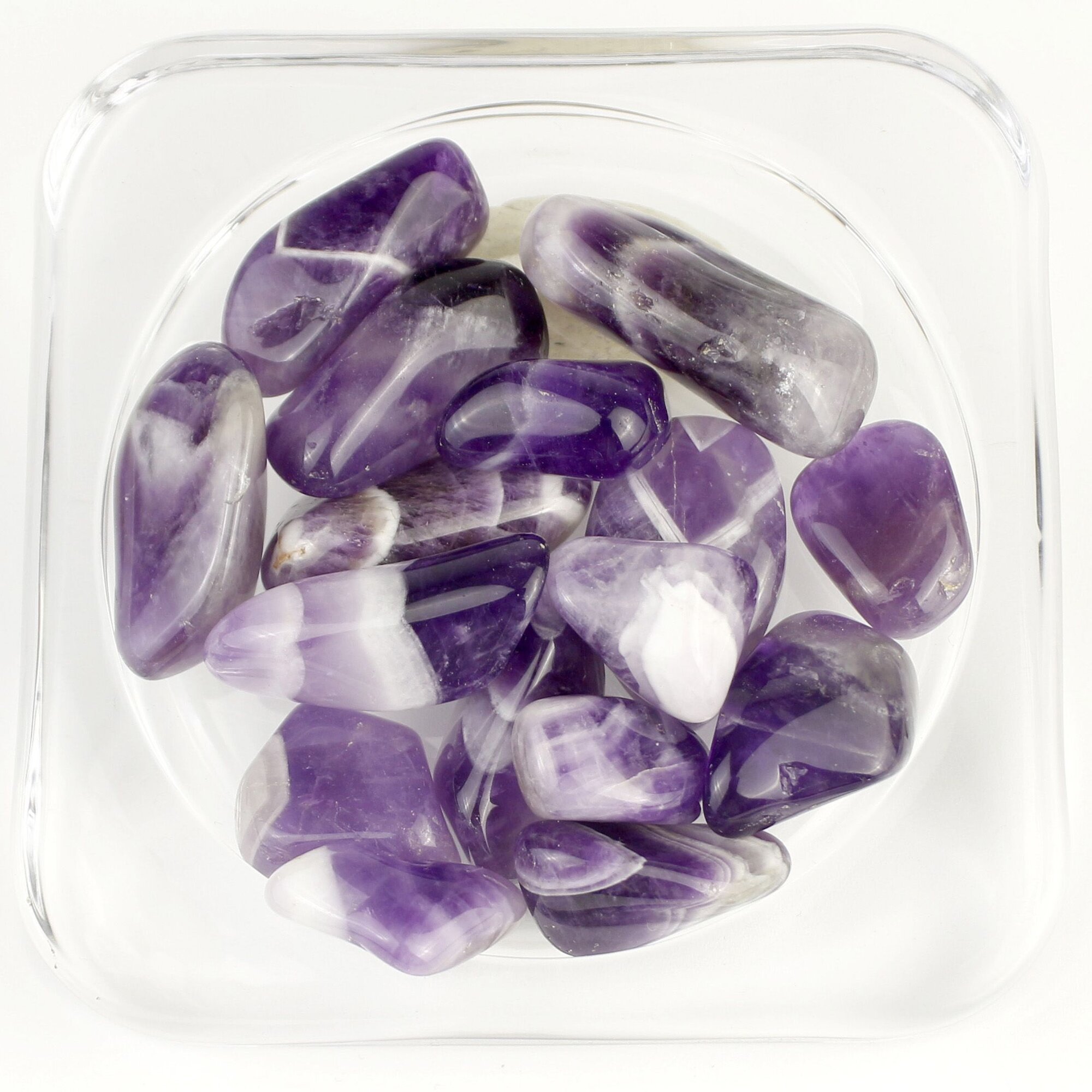 Набор натуральных камней Аметист Шеврон размер М