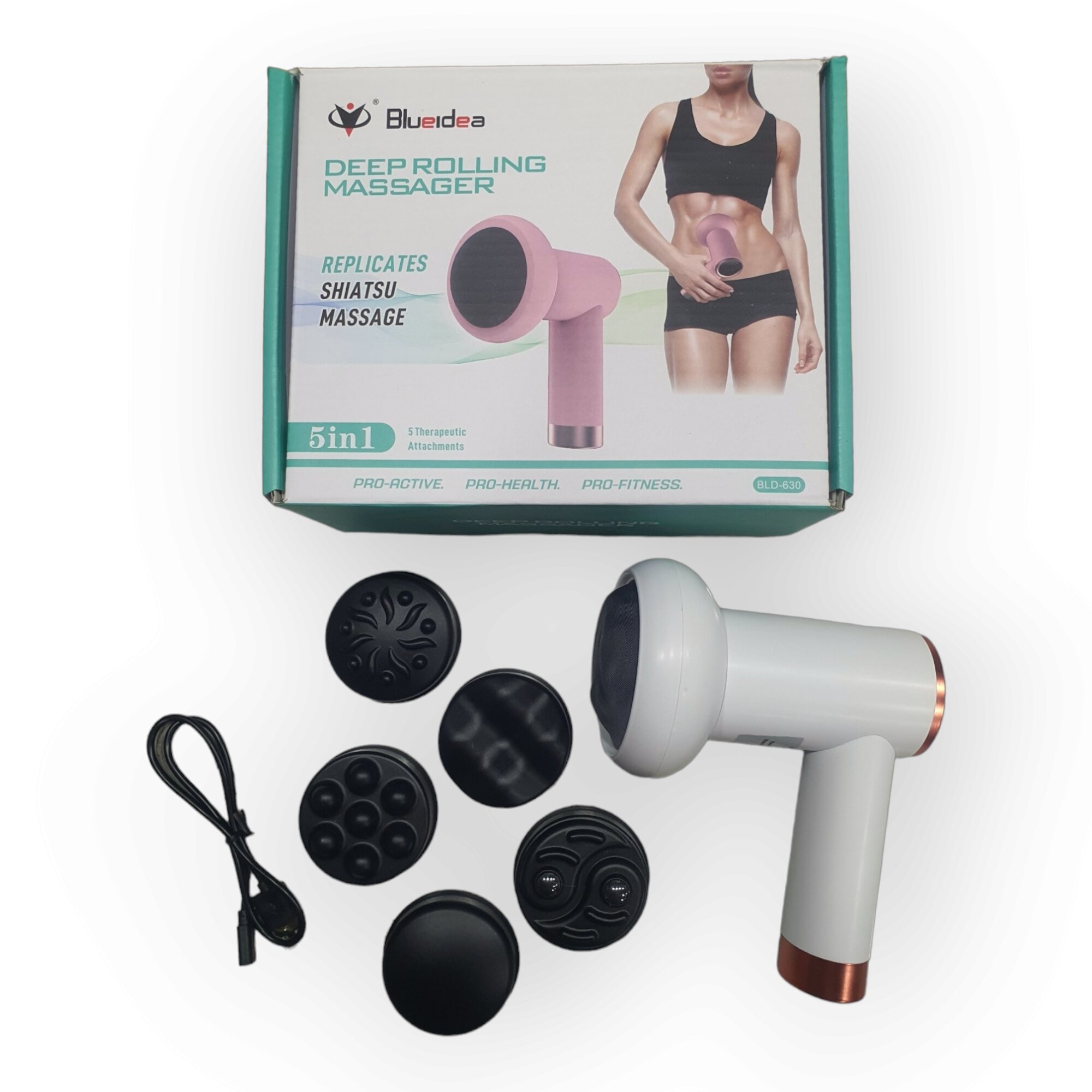 Импортный массажер Blueidea Deep Rolling Massager - 5в1 - BLD-630