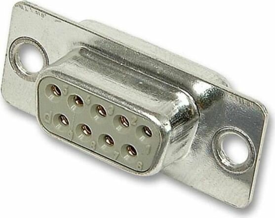 Разъем HARTING 9670094704 D-Sub PIN 9, вилка "мама" пайка, цанговые контакты, 1шт