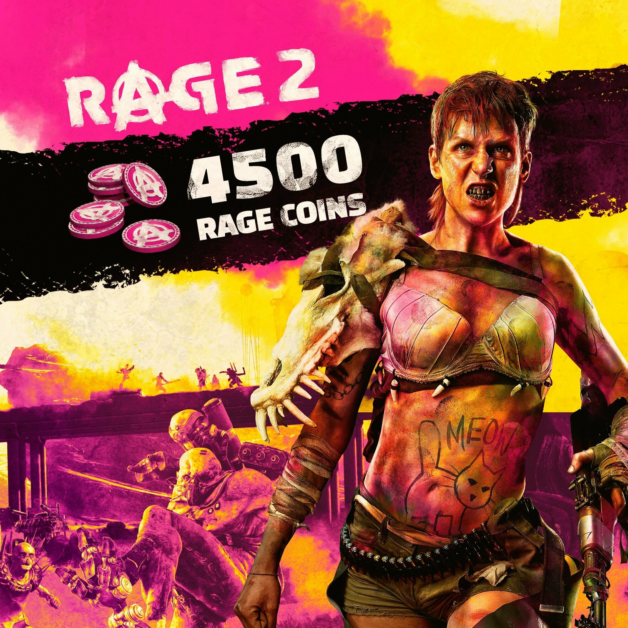 Дополнение RAGE 2: 4500 RAGE Coins, цифровое издание PlayStation 4, регион Турция / код пополнения баланса