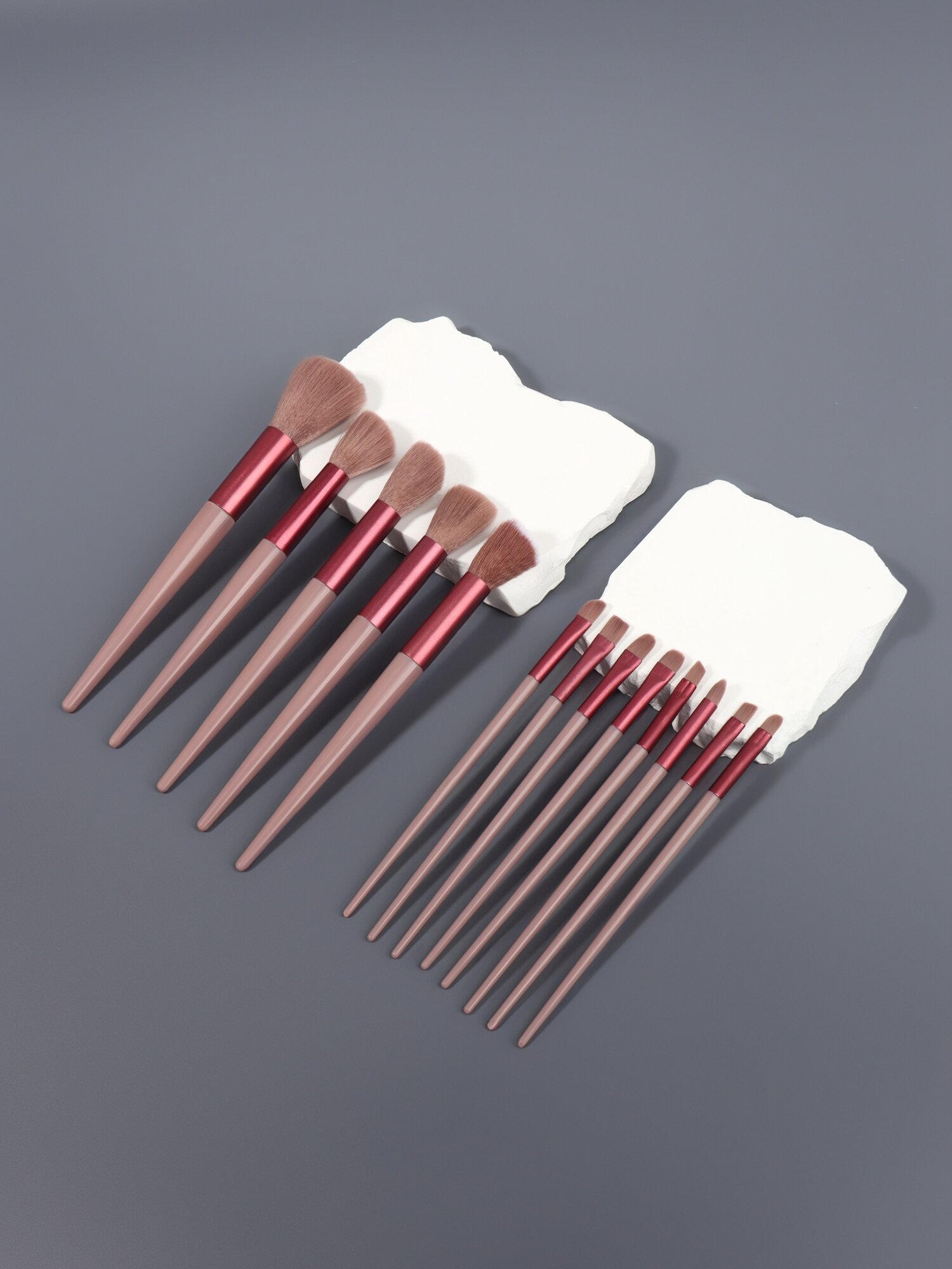 Кисти для макияжа, набор - 13 шт, 10 - 22 (±1) см, цвет сиреневый, 10513993