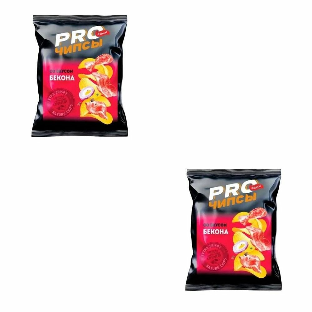 PRO-чипсы Чипсы, со вкусом бекона, 150 гр - 2 шт