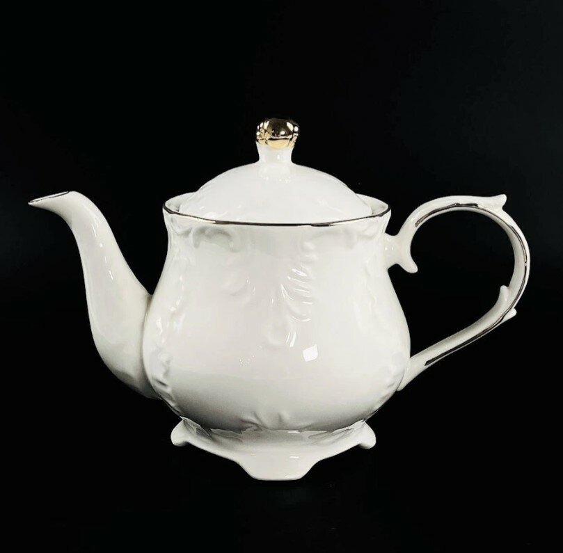 Чайник заварочный 1л аврора золото Фарфор 305-140 118-305-140