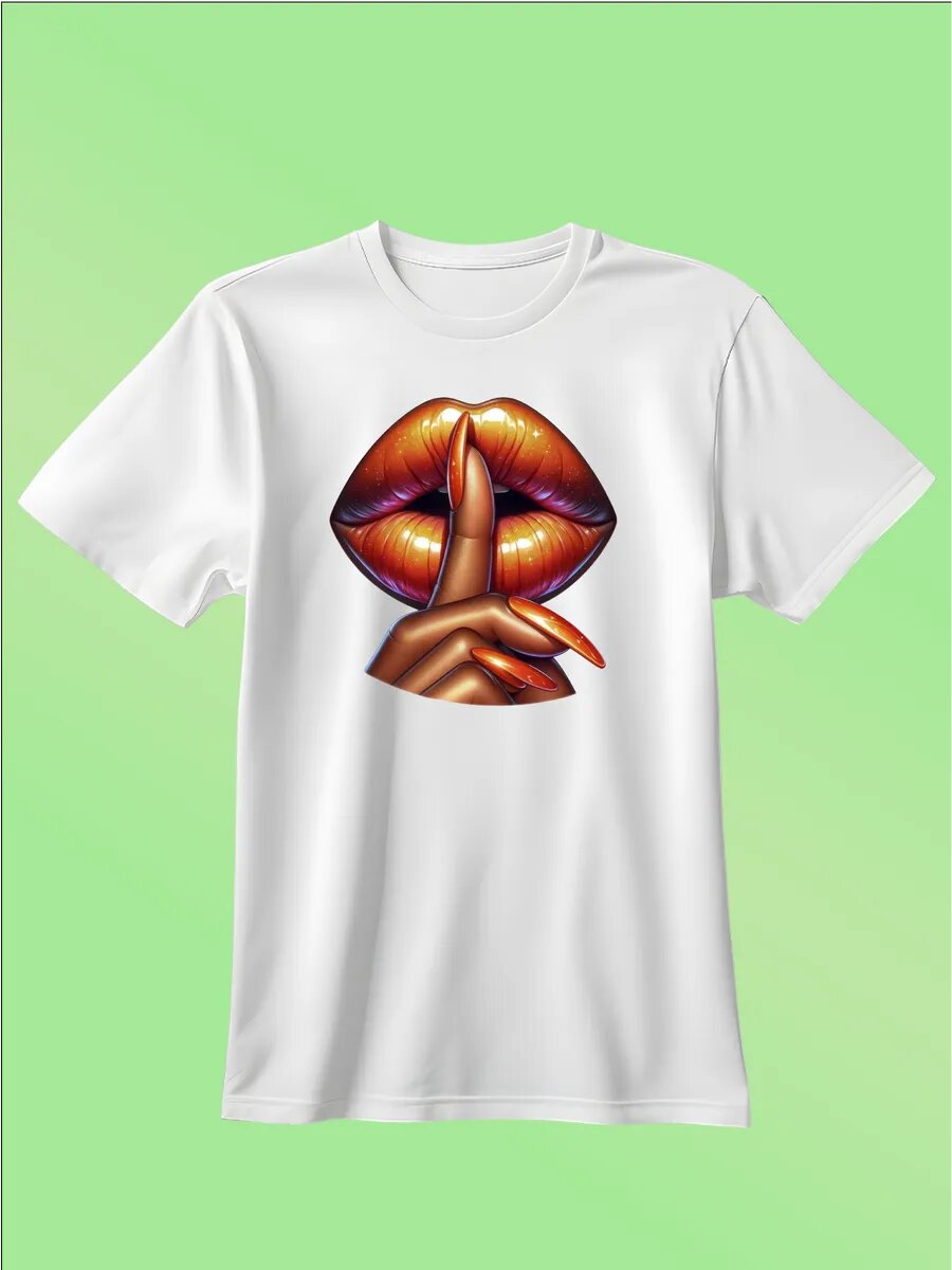 Футболка губы