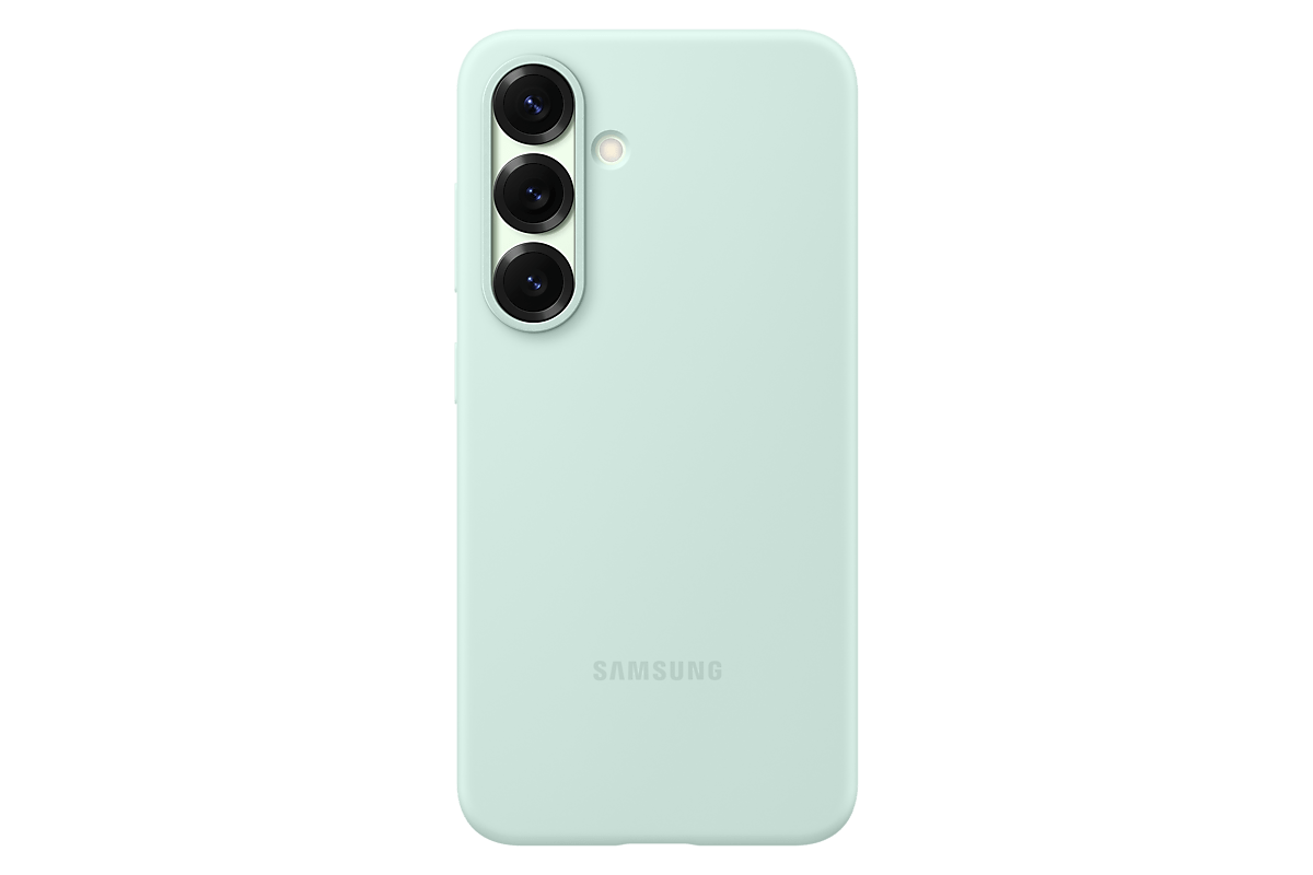 Чехол Samsung Silicone Case S25, мятный