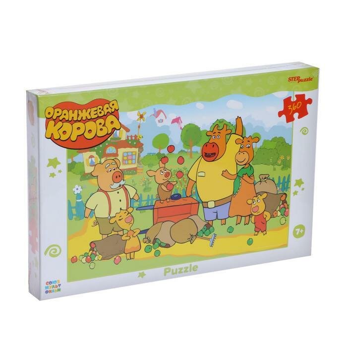 Пазл Step Puzzle "Оранжевая корова", 360 элементов (7295650)
