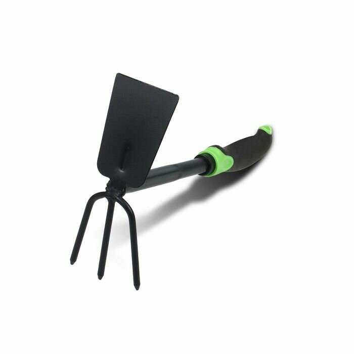 Мотыжка комбинированная Greengo длина 37,5 см, 3 зубца, пластиковая ручка