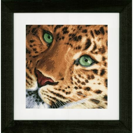 Набор для вышивания Lanarte "Leopard", канва, мулине