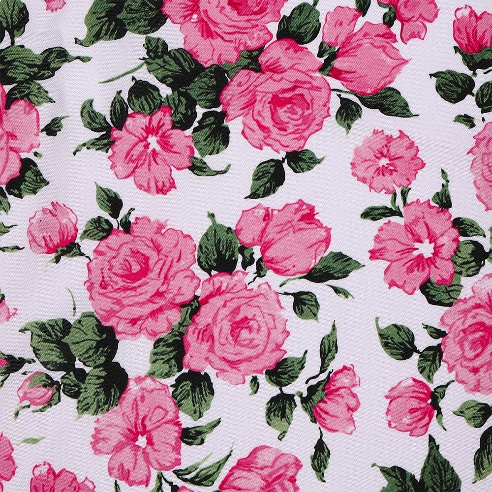 Ткань IDEAL Габардин 140г/м2, 100% полиэстер, ширина 150 см, цвет белый рулон 25 м