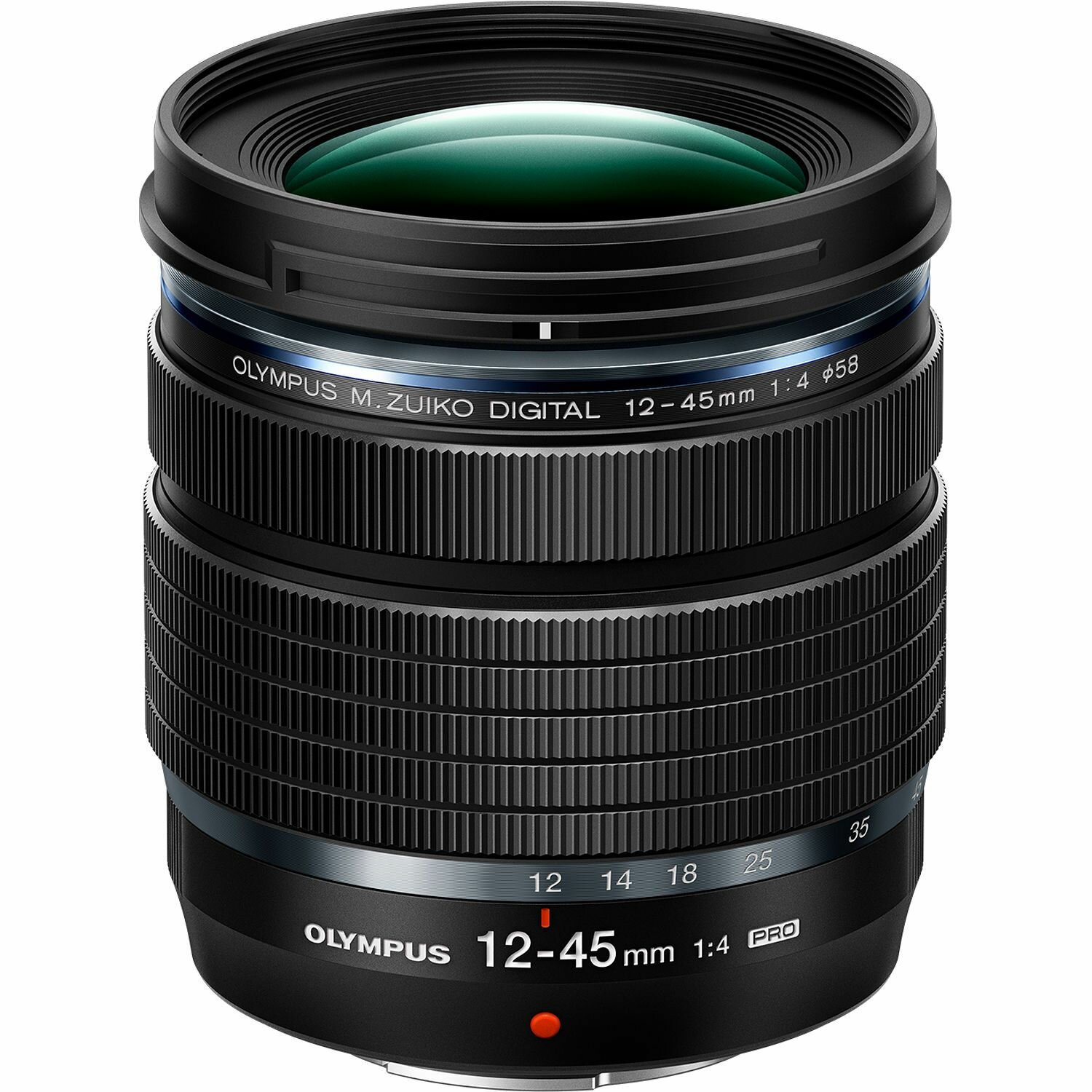 Объектив для фотокамеры M.Zuiko Digital ED 12 45mm F4.0 PRO , объектив в комплекте с блендой и микрофиброй
