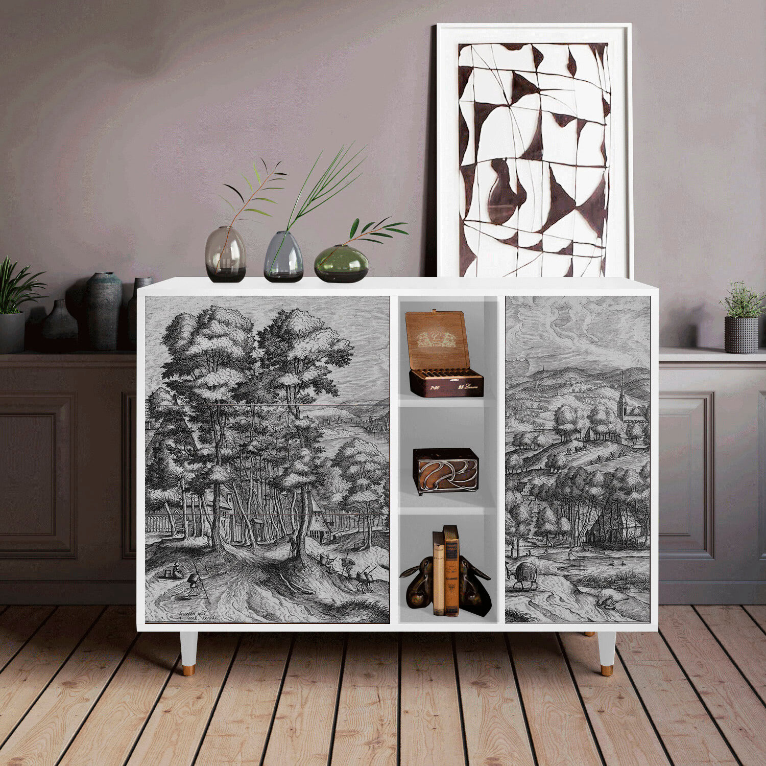 Комод - STORYZ - BS2 Rusticorum by Pieter Breugel, Разер - 125 x 97 x 48 см , Цвет корпуса - Белый