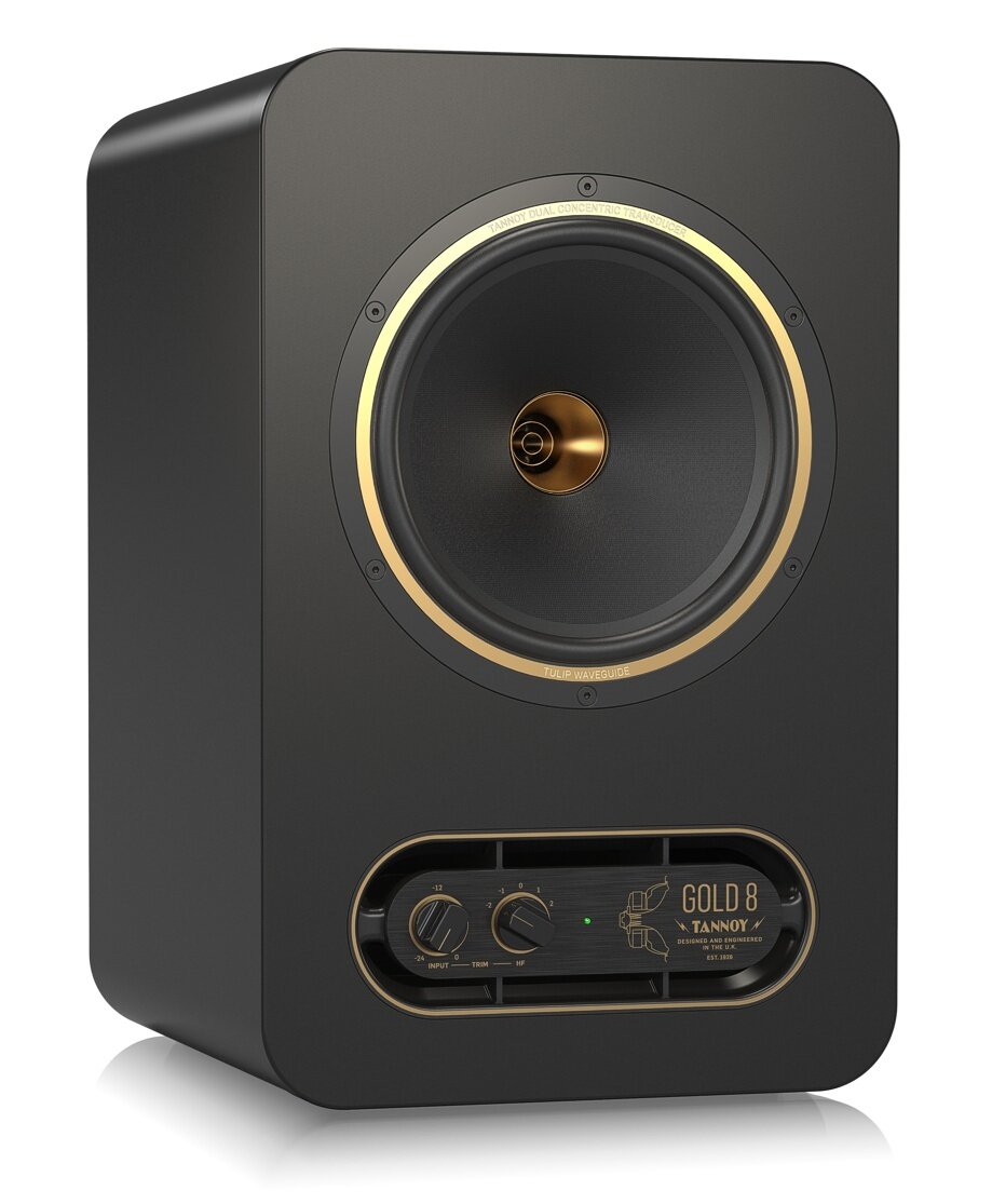 Tannoy GOLD 8 активный монитор ближнего поля, коаксиальный 8"+1" Dual Concentric, 300Вт АВ, SPL110дБ (макс.) 40Гц-20кГц, XLR, TRS, mini-Jack