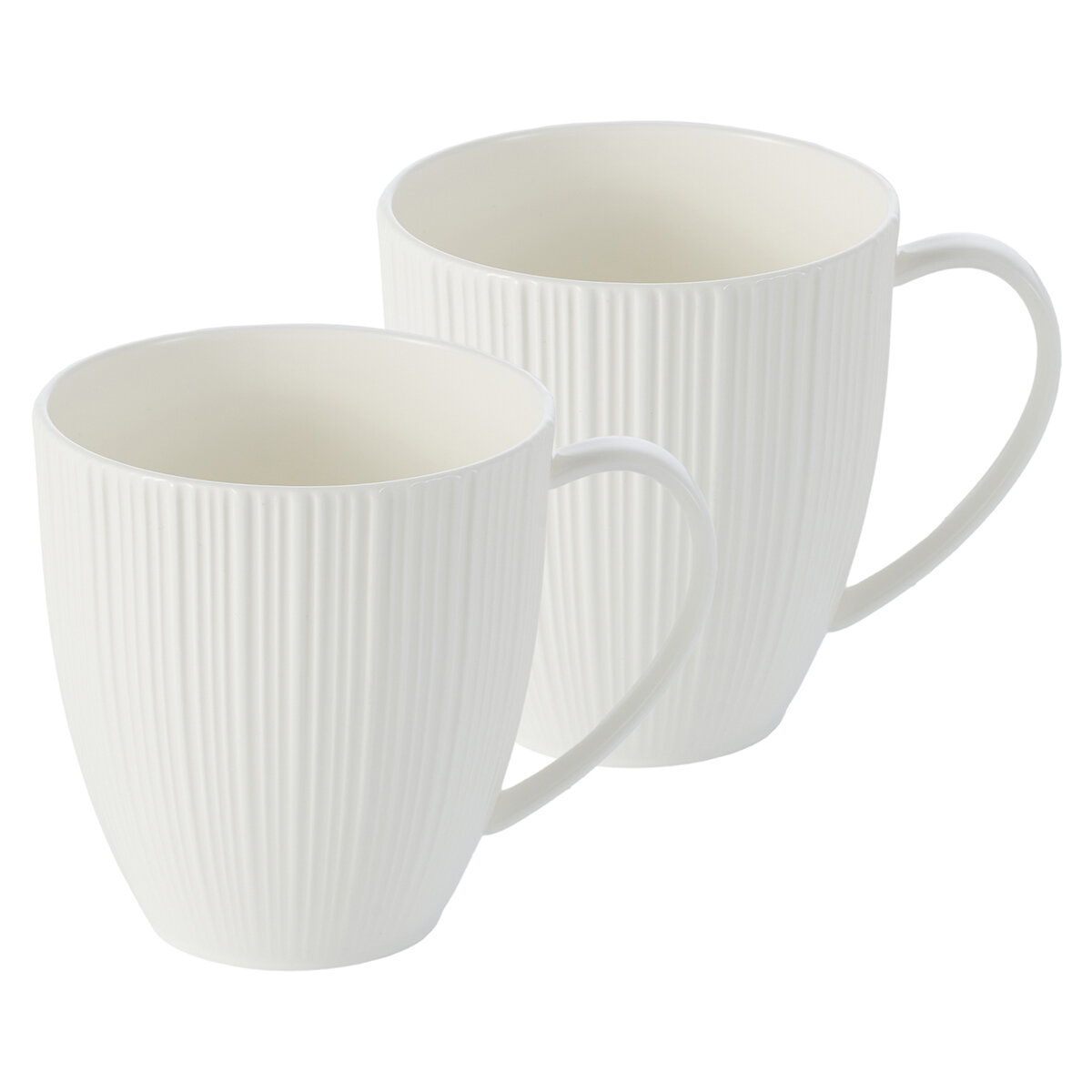 Набор кружек Gipfel Elegia 43468, 300 мл, костяной фарфор, белый