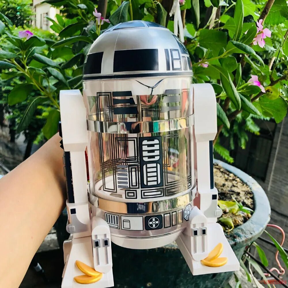 Бытовая мини-кофеварка ручной варки, Робот Star Wars R2-D2, кофейник-пресс для мокко