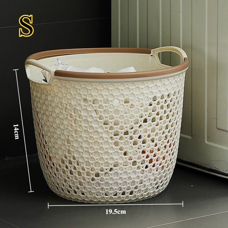 Корзина для чистого белья и одежды, с ручками в ванную комнату,