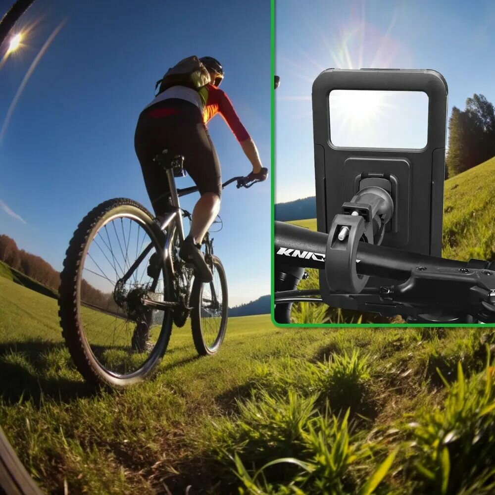 Водонепроницаемый держатель для мобильного телефона на руль велосипедов, скутеров, мотоциклов и детских колясок, с регулировкой и сенсорным управлением, 19,5x10 см/ серия G