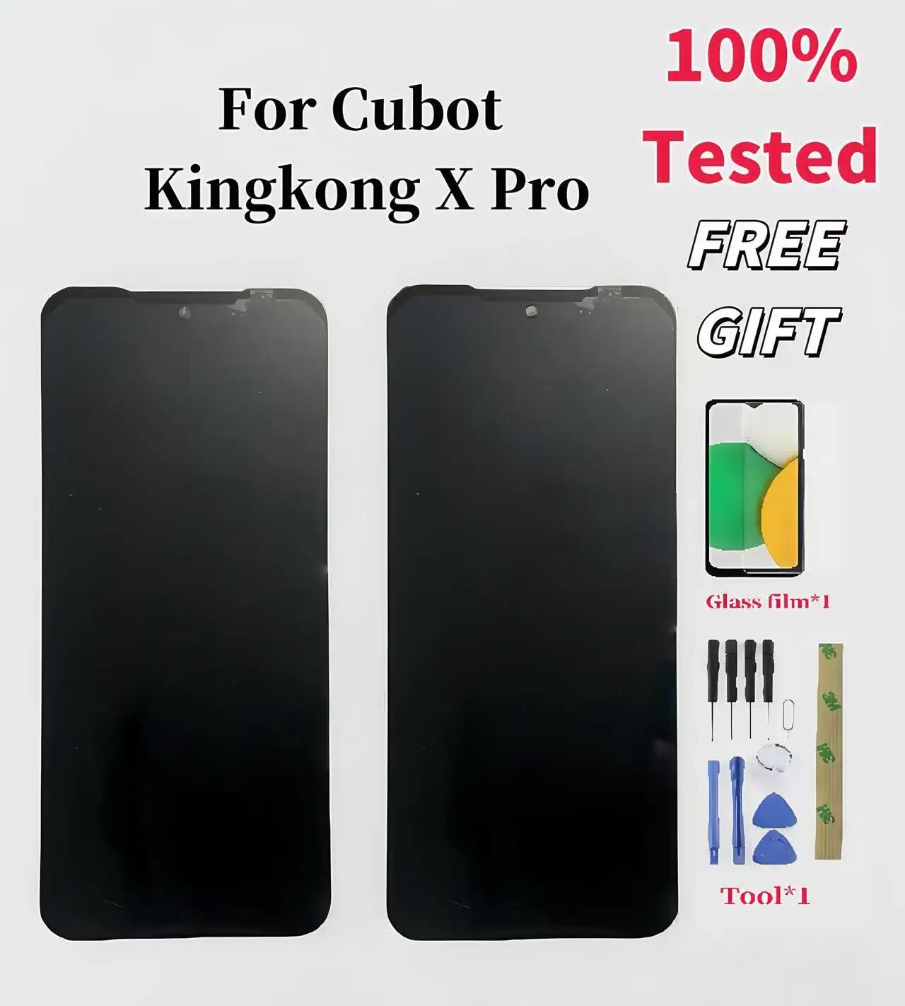 100% New Original For Cubot KingKong X LCD Display+Touch Screen Assembly Replacement Tested Well For Cubot King Kong X Pro LCD + King Kong X Pro