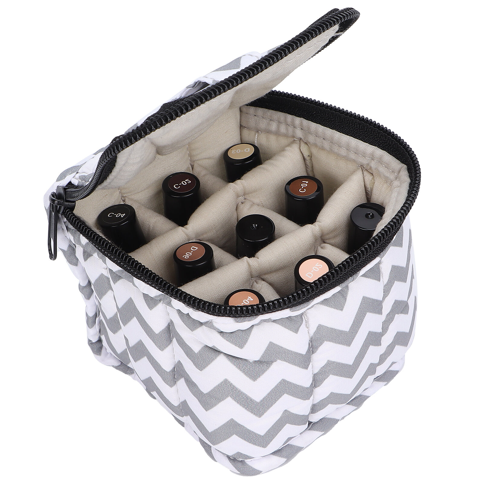 Чехол для переноски лака для ногтей Сумка для хранения лака для ногтей Органайзер вмещает 9 бутылочек маникюрного инструмента