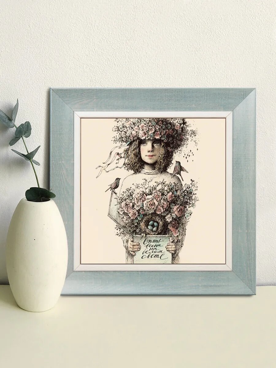 Картина на стену с ангелом.