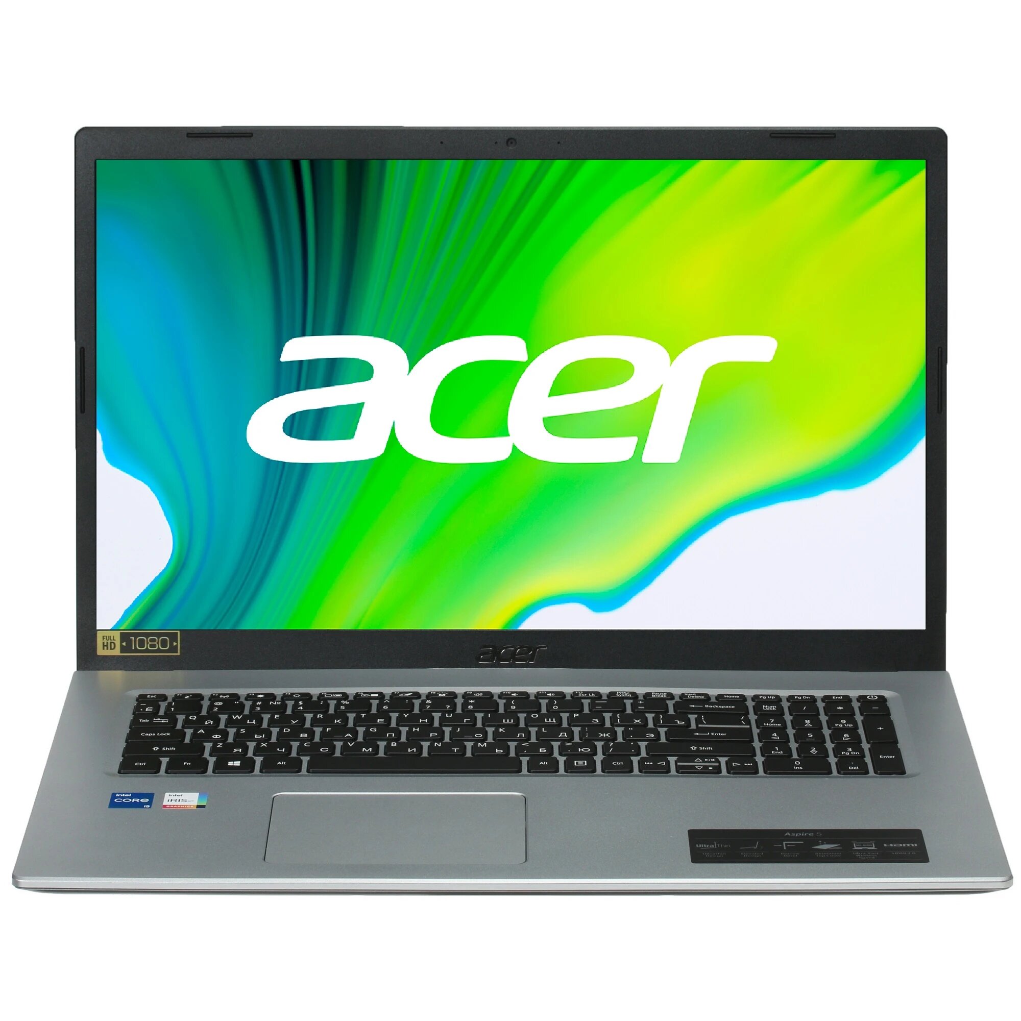 Ноутбук Acer Aspire A517-52-50Y7 17.3" (1920x1080) IPS, Intel Core i5-1135G7, 8GB DDR4, 256GB SSD, Intel Iris Xe, Без ОС, silver