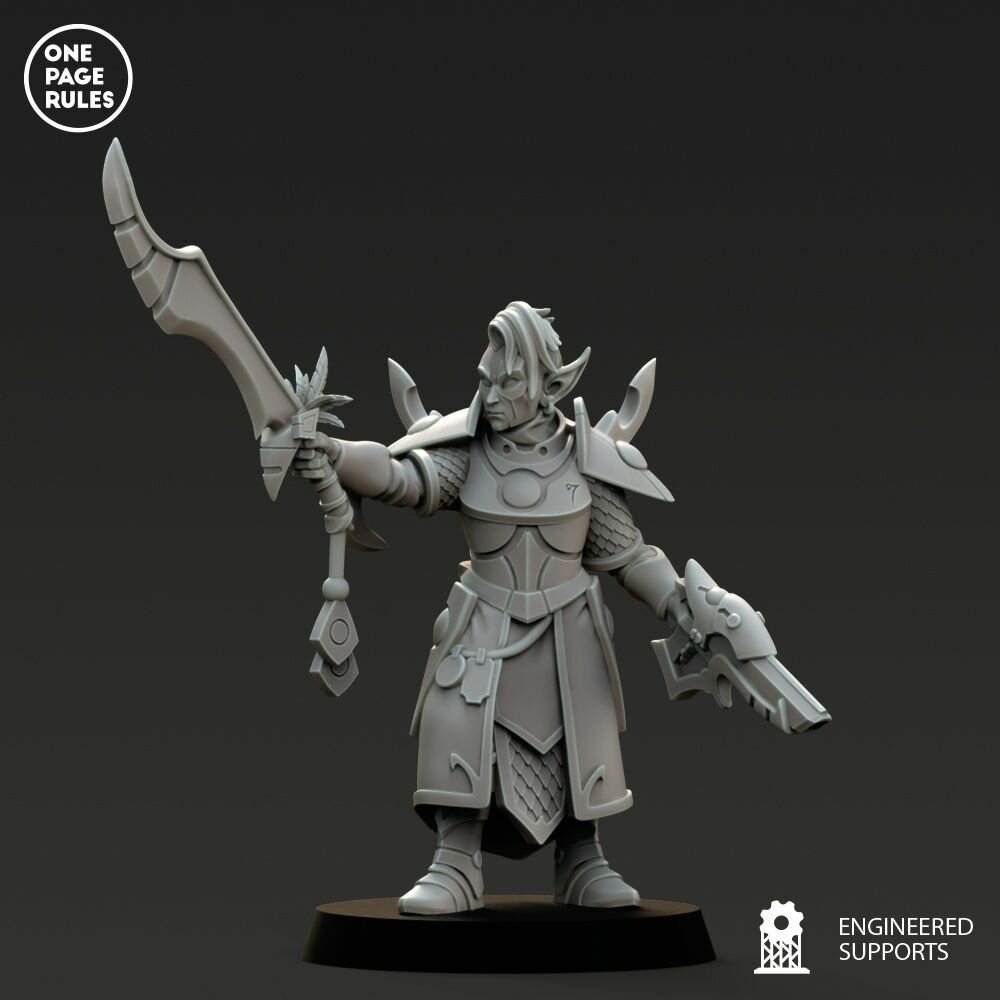 Миниатюра Warhammer Eldar Sergeant v1
