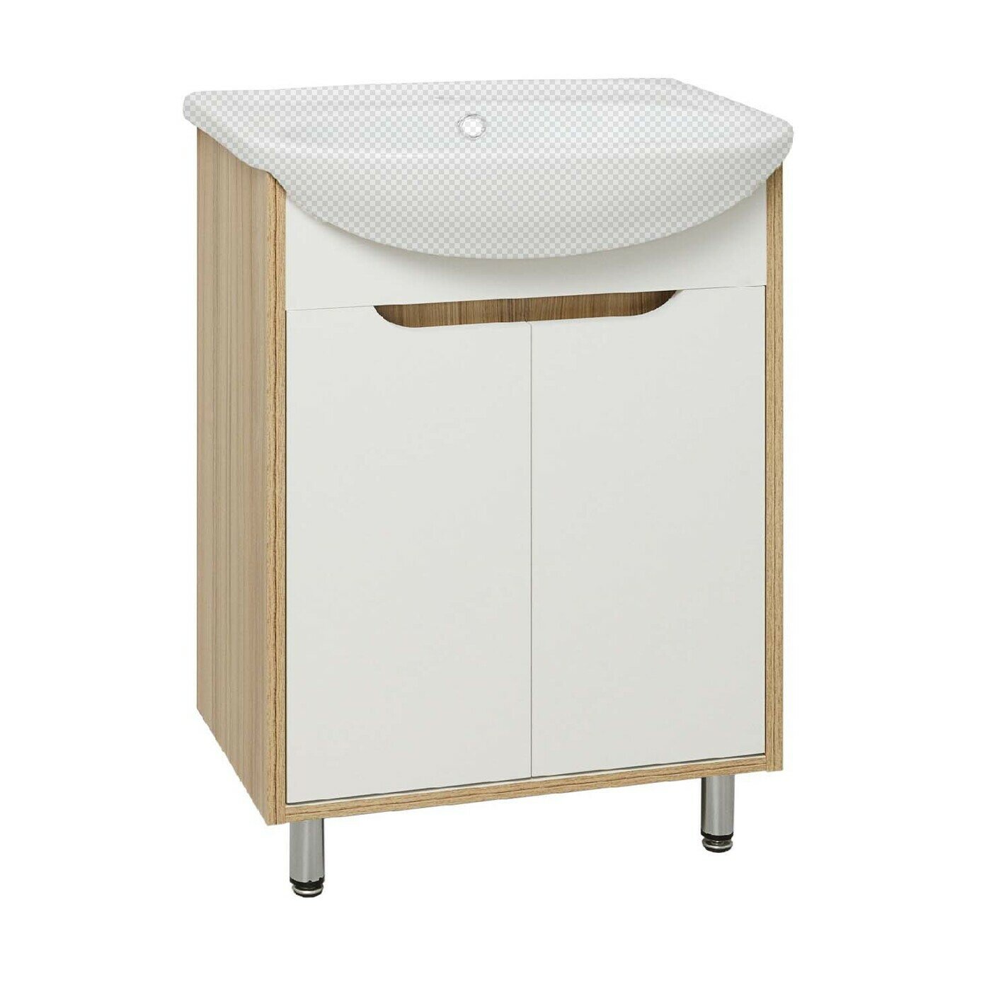 Тумба под раковину Runo Эко 60 00000001144 лиственница