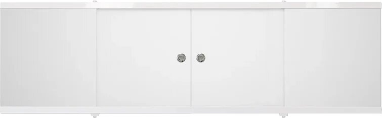 Экран Melodia della vita Rumba MBSR18001 180 белый, экран под ванну, прямоугольный, с комплектом ножек, универсальный