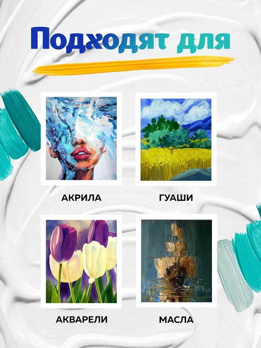 Набор кистей для рисования Плоскоовальная № 00